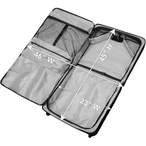 WALLYBAGS Tufton 45" Deluxe Wheeled Garment Bag