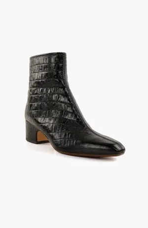 Chie Mihara Cumiya Croc-embossed Leather Ankle Boots