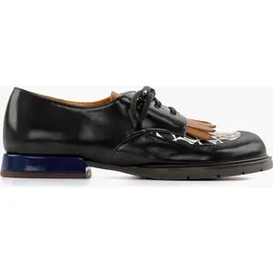 Chie Mihara Jeripa Mixed-leather Oxford Shoes - Black