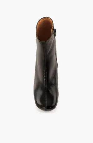 Chie Mihara Muki49 Patent Leather Geometric Print Ankle Boots