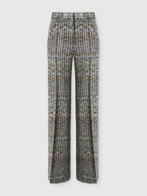 Missoni Tailored Viscose Lamé Trousers With Sequins - Multicoloured