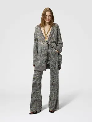 Missoni Tailored Viscose Lamé Trousers With Sequins - Multicoloured