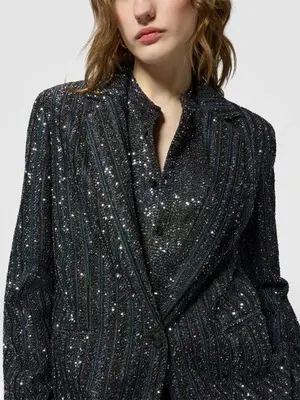 Missoni Striped Lamé Knit Blazer - Multicoloured