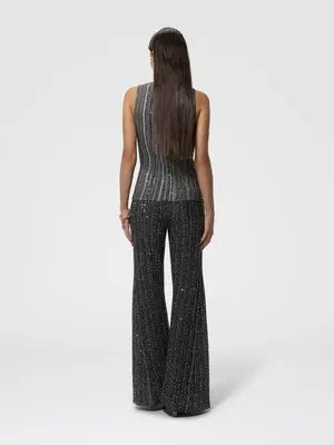 Missoni Striped Flared Trousers With Sequins