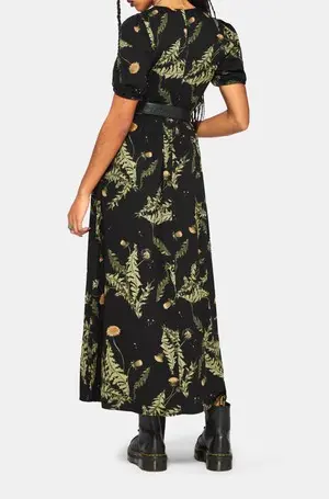 DISTURBIA Cimora Puff Sleeve Maxi Dress