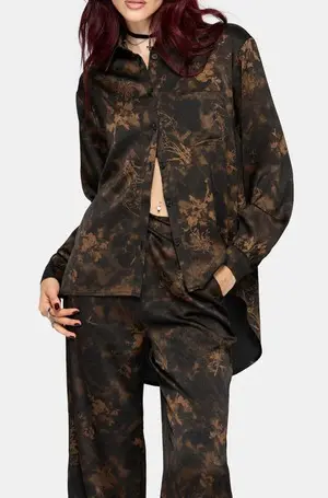 DISTURBIA Gallo Satin Shirt