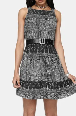 DISTURBIA Zelira Shirred Mini Dress