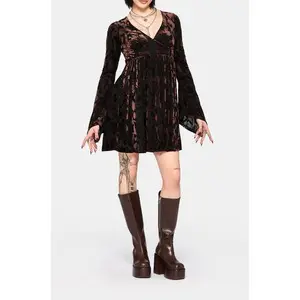 DISTURBIA Dakota Flare Sleeve Mini Dress