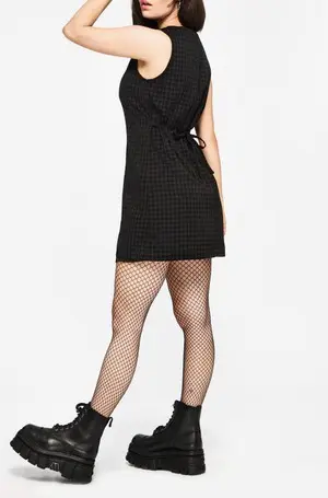 DISTURBIA Ziggy Button Up Mini Dress