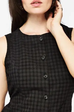 DISTURBIA Ziggy Button Up Mini Dress