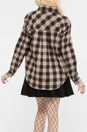 DISTURBIA Emily Oversized Longline Shirt