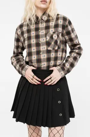 DISTURBIA Emily Oversized Longline Shirt
