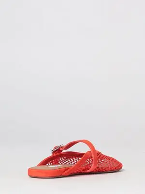 Alaïa Low-heeled Mules In Mesh Nylon And Suede With Strap