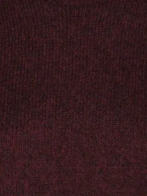 ROBERTO COLLINA Merino Wool And Baby Camel Crew Neck Jumper - Burgundy