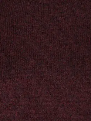 ROBERTO COLLINA Merino Wool And Baby Camel Crew Neck Jumper - Burgundy