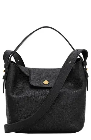Longchamp Le Cadence S Leather Bucket Bag - Black