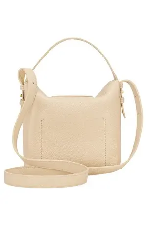 Longchamp Le Cadence S Leather Bucket Bag - Vanilla