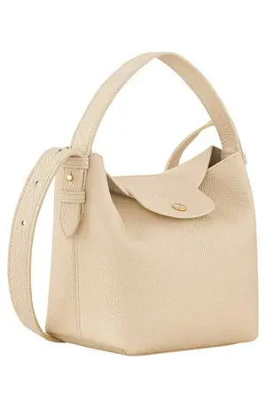 Longchamp Le Cadence S Leather Bucket Bag - Vanilla