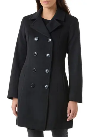 Sofia Cashmere Modern Cashmere Trench Coat - Black
