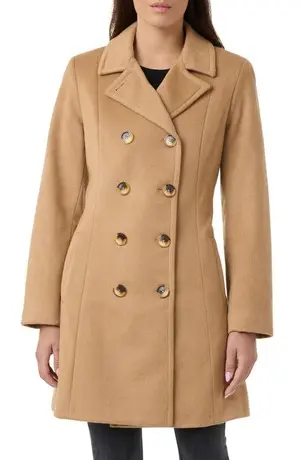 Sofia Cashmere Modern Cashmere Trench Coat - Camel