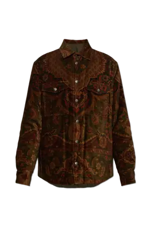 Etro Insulated Corduroy Jacket - Brown