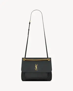 Saint Laurent Niki Soft Medium In Lambskin - Black