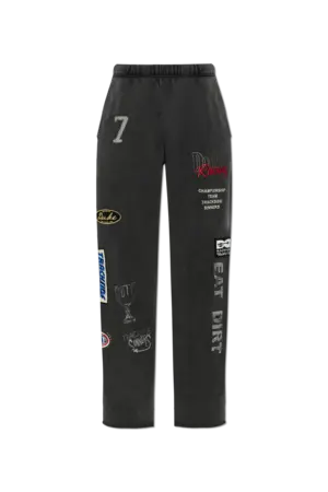 DUKE + DEXTER Track Pants With Patches Grey