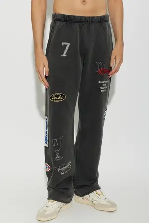 DUKE + DEXTER Track Pants With Patches - Grey