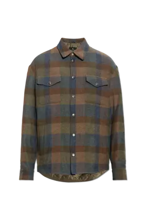Etro Insulated Checked Jacket - Brown