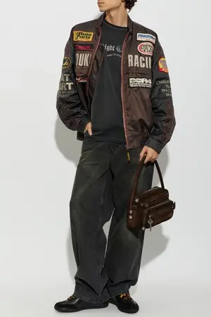 DUKE + DEXTER Patch-embellished Bomber Jacket