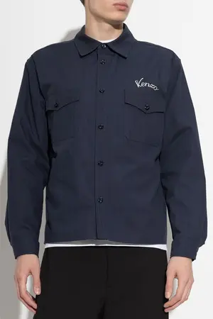 Kenzo Shirt With Pockets - Navy Blue