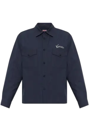 Kenzo Shirt With Pockets - Navy Blue