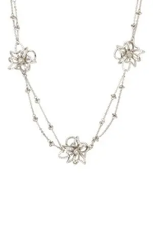 We11Done Crystal Twisted Wire Necklace