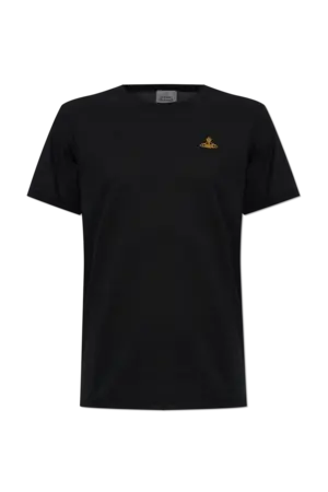 VIVIENNE WESTWOOD Cotton T-shirt With Embroidered Logo
