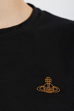 VIVIENNE WESTWOOD Cotton T-shirt With Embroidered Logo