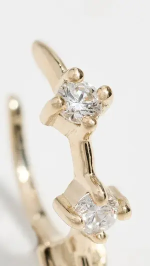 Zoe Chicco 14k Three Prong Diamond Dash Ear Cuff