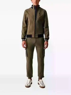 AERONAUTICA MILITARE Logo-patch Zip-up Sweatshirt - Green