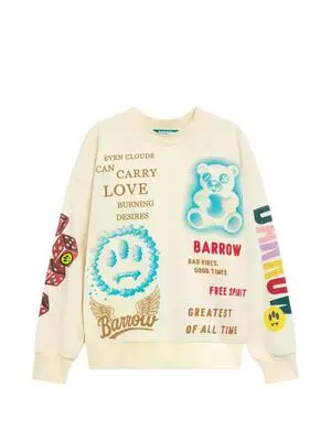 BARROW Graphic-print Sweatshirt - Neutrals