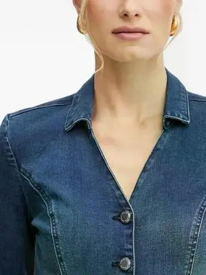 MORGAN Button-up Denim Jumpsuit