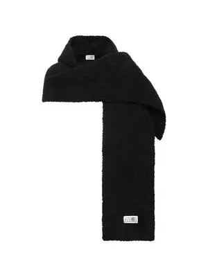 MAISON MARGIELA Bouclé Knit Scarf - Black