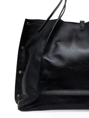 POLLINI Austin Stud-embellished Leather Shoulder Bag - Black