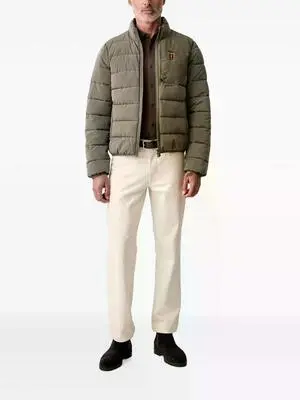 AERONAUTICA MILITARE Logo-patch Padded Jacket - Green