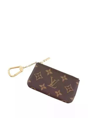 LOUIS VUITTON 2000-2020 Monogram Pochette Cles Coin Pouch - Brown
