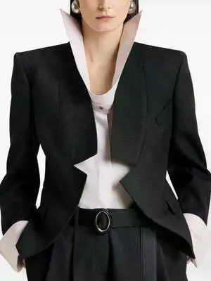 Givenchy Reverse Lapel Jacket In Wool