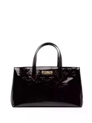 LOUIS VUITTON 2000-2020 Monogram Vernis Wilshire Pm Handbag - Purple