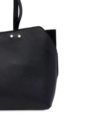 POLLINI Logo-debossed Panelled Tote Bag
