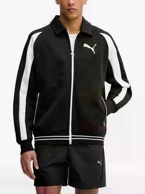 PUMA Logo-print Zip-up Overshirt