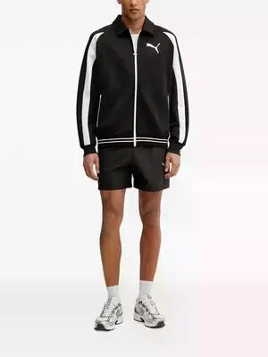 PUMA Logo-print Zip-up Overshirt