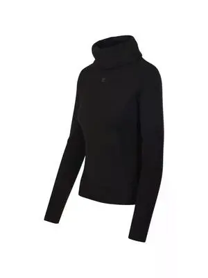 COURREGES Logo-embroidered Roll-neck Sweater