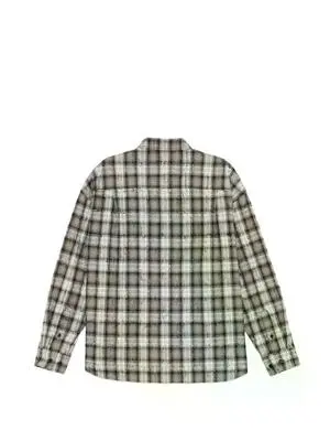 JUUN.J Distressed Check Shirt - Neutrals